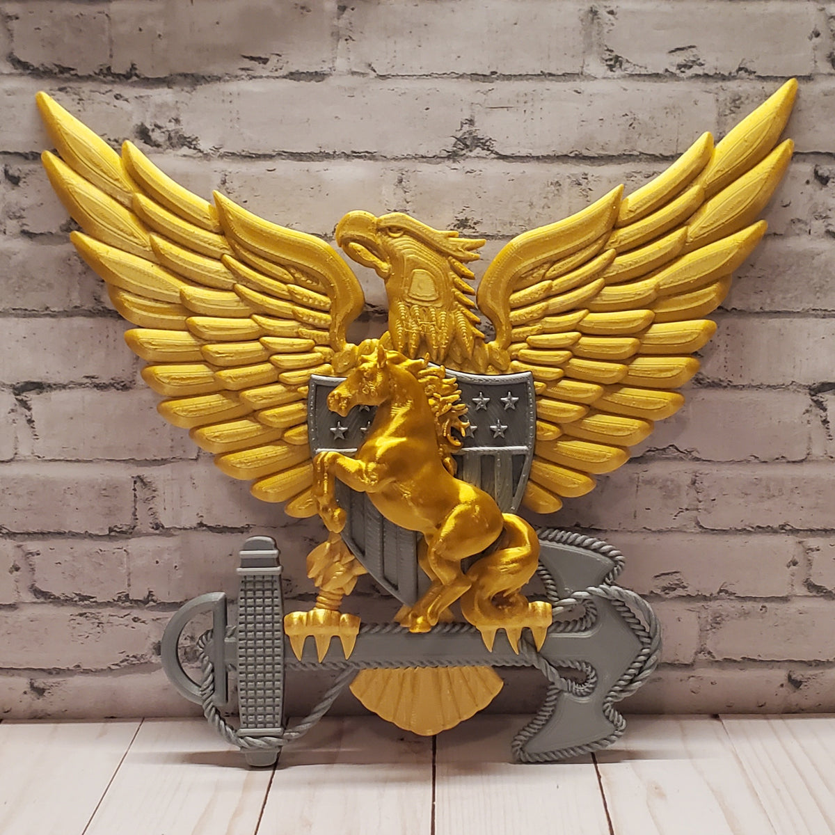3D USCG Mustang Officer Eagle – Split Coast Creations