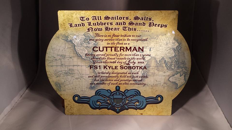 USCG Cutterman Plaque – Split Coast Creations