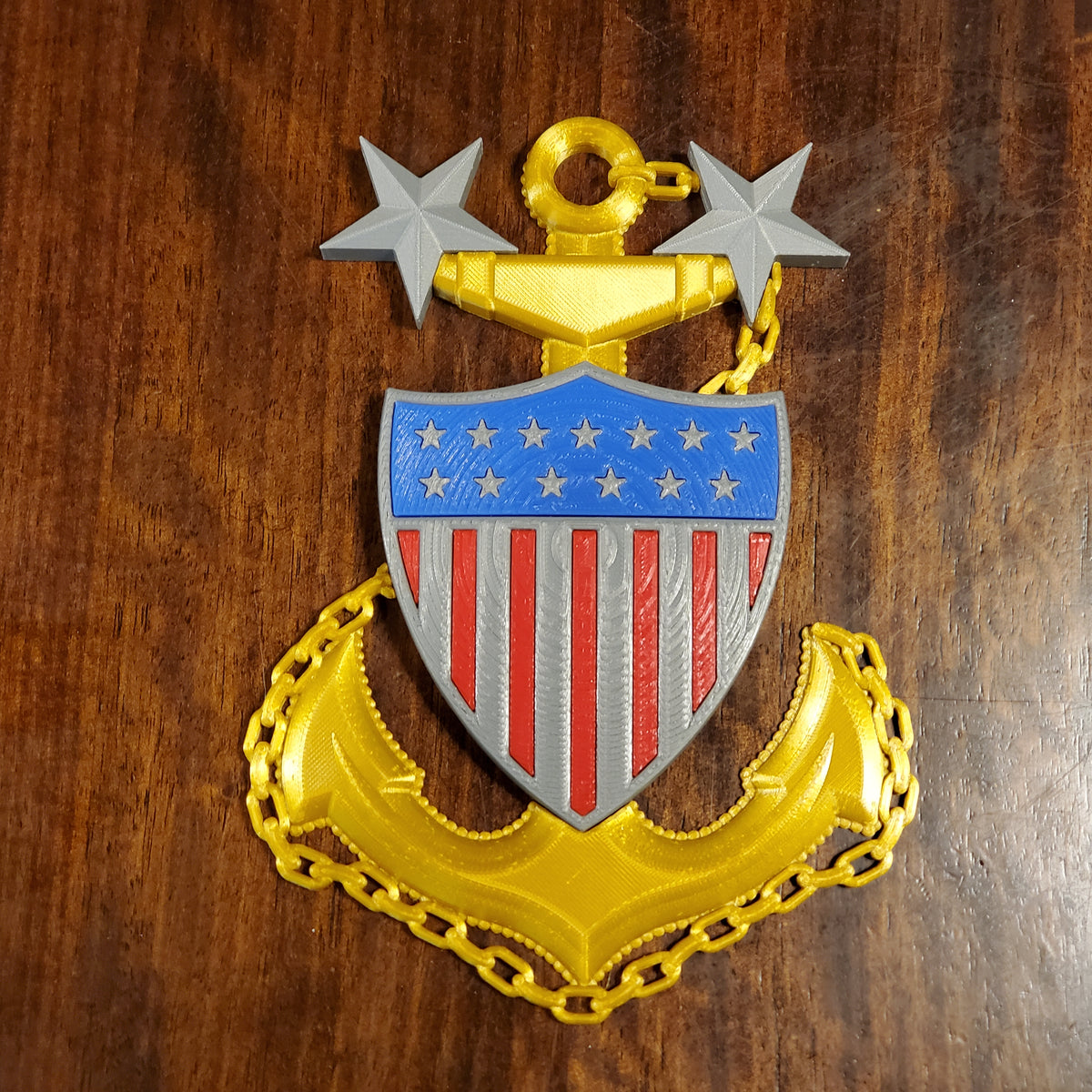 3D USCG Master Chief MCPO Anchor America Edition – Split Coast Creations