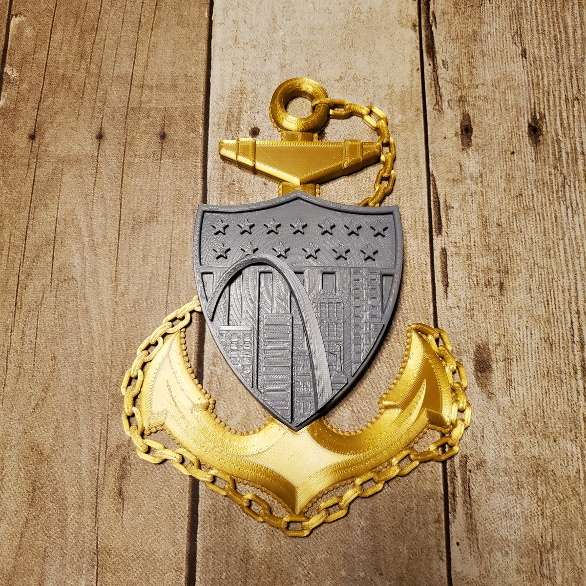 3D USCG Chief CPO Anchor St. Louis Edition – Split Coast Creations