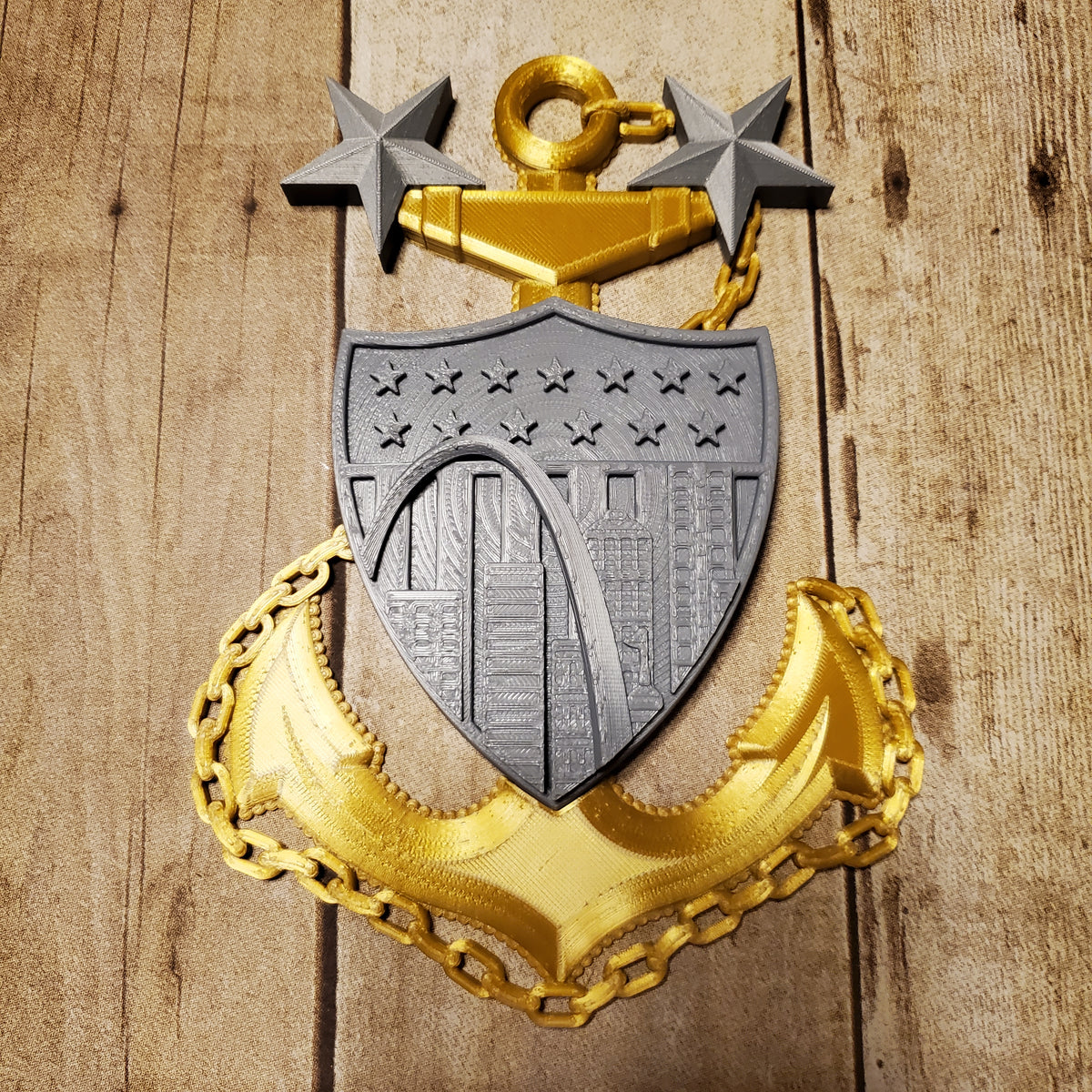 3D USCG Master Chief MCPO Anchor St. Louis Edition – Split Coast Creations