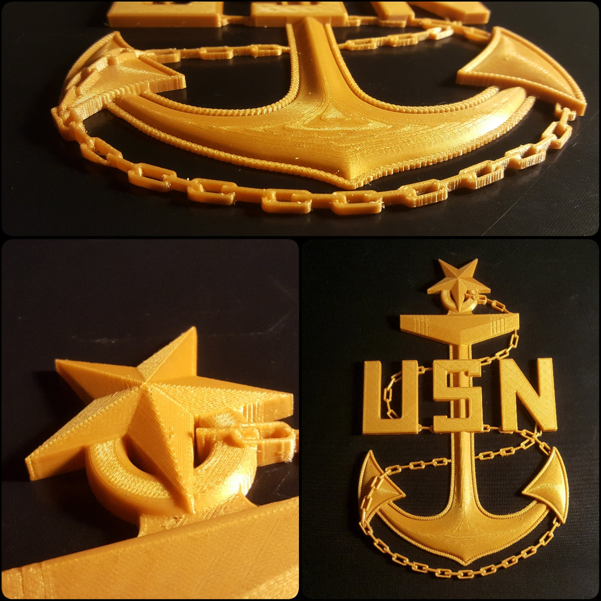 3D USN Senior Chief Petty Officer SCPO Anchor 2 – Split Coast Creations